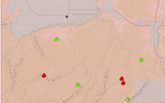 New wildfires detected in Grande Prairie Forest Area | EverythingGP