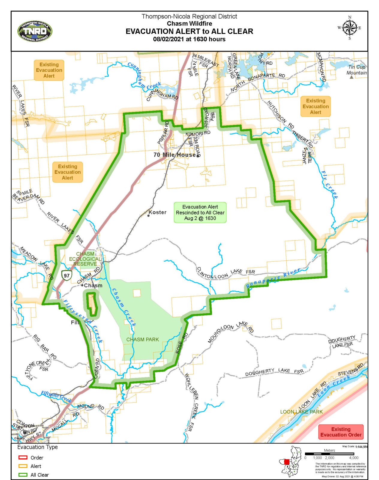 TNRD gives all clear to more than 800 properties affected by Chasm and ...