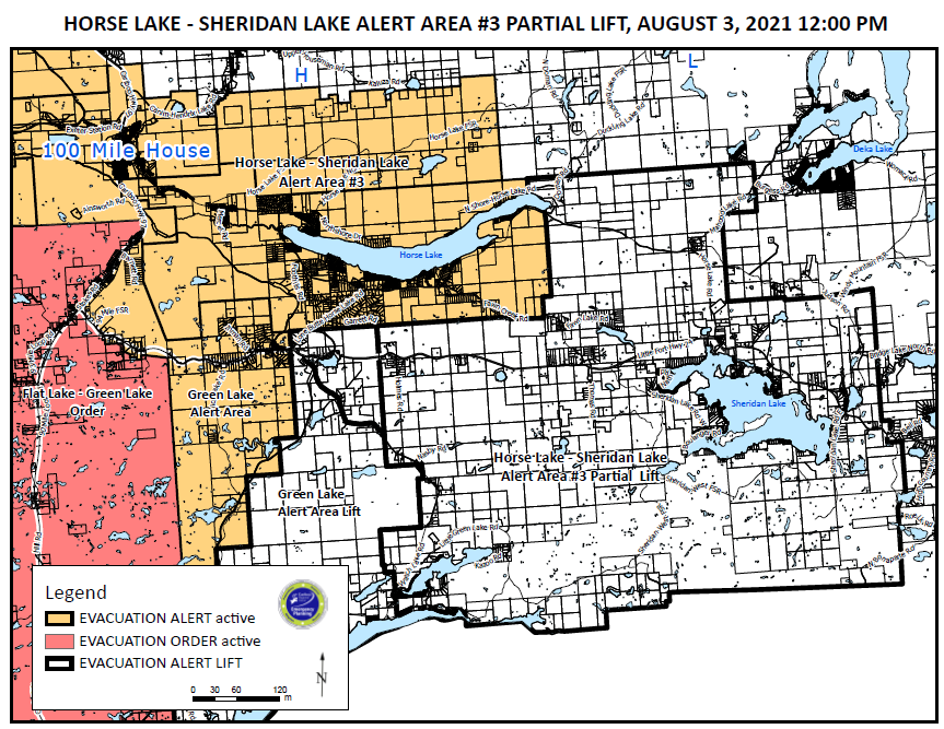 Evacuation alert due to Flat Lake wildfire partially lifted | CFJC ...