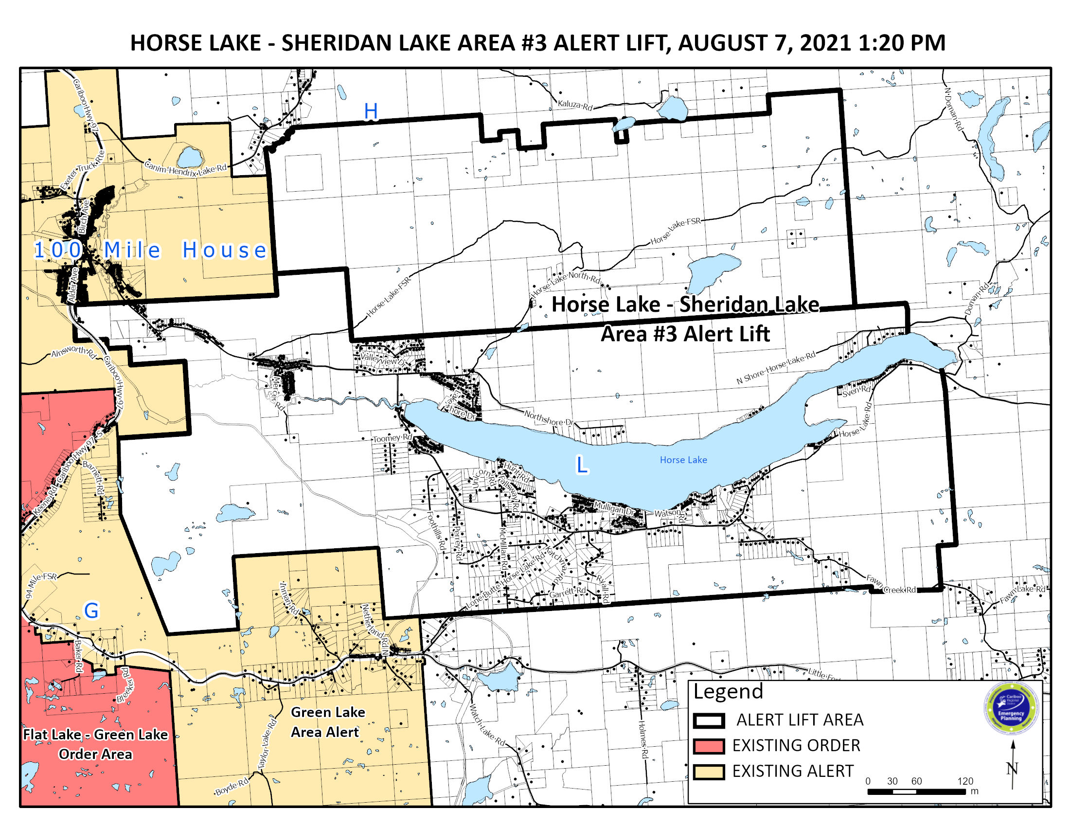 Flat Lake wildfire: 100 Mile House lifts evacuation alert, Cariboo ...