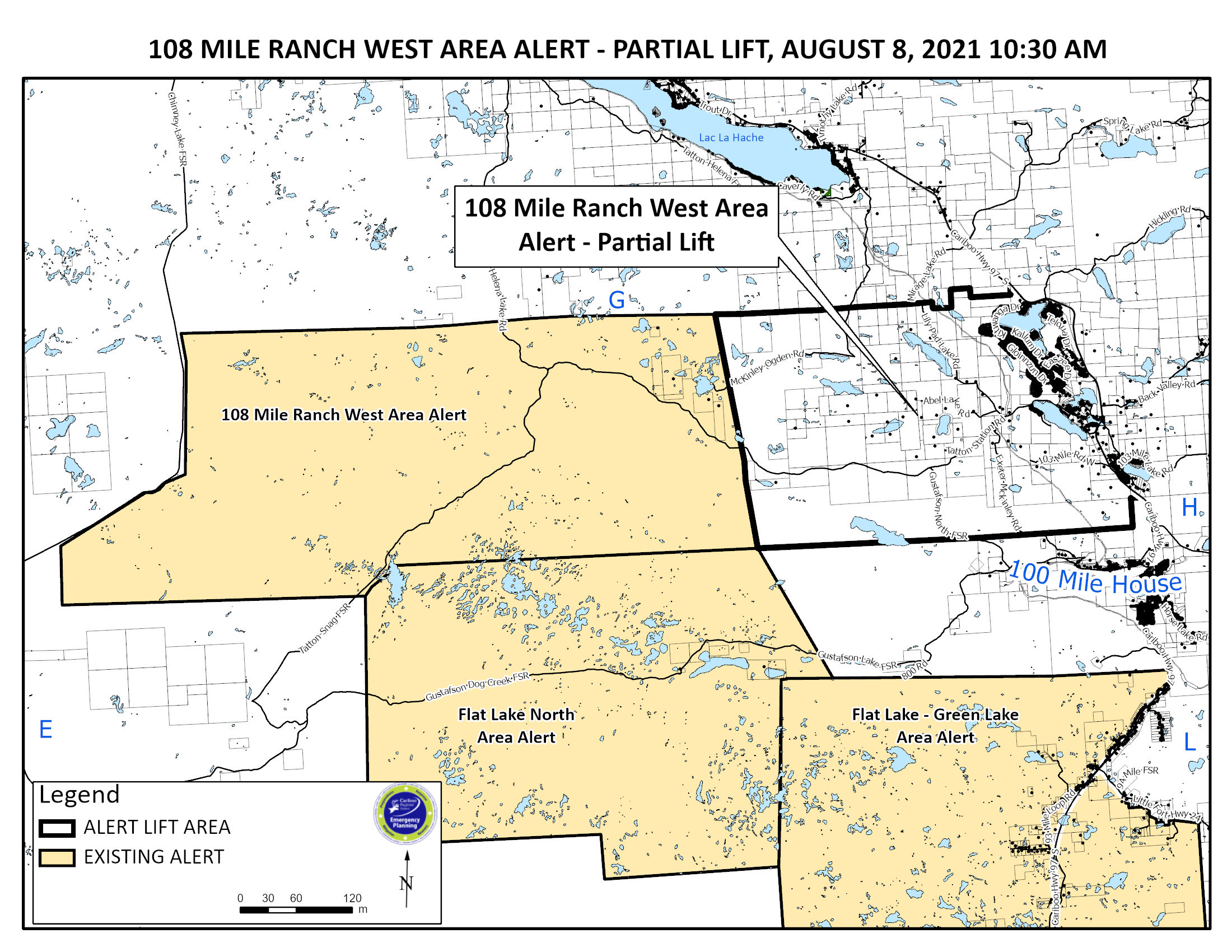 Evacuation orders and alerts continue to ease near Flat Lake wildfire ...
