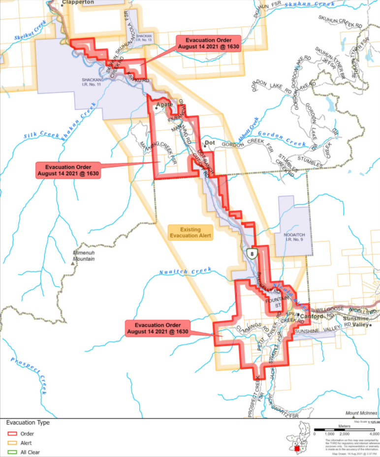 TNRD issues evacuation order for 102 properties due to Lytton Creek ...