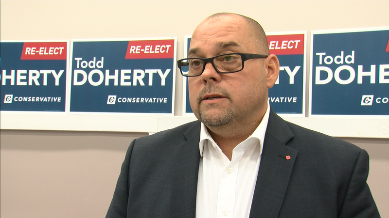 Conservative candidate Todd Doherty launches re-election campaign ...