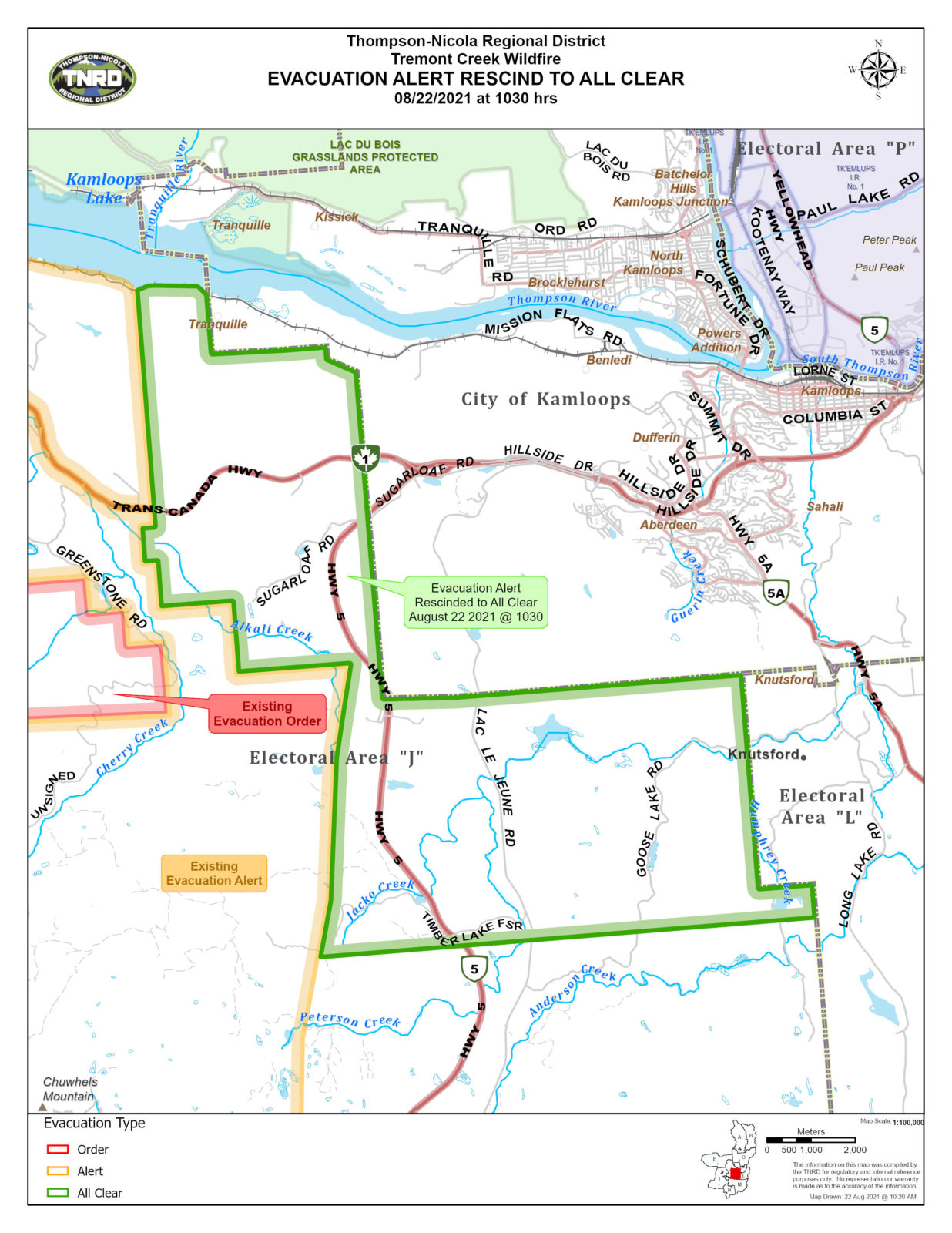 TNRD rescinds evacuation alert for 10 properties near Kamloops impacted ...