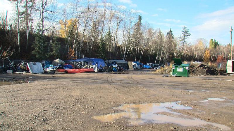 Group of downtown homeless encampment residents moved into indoor ...