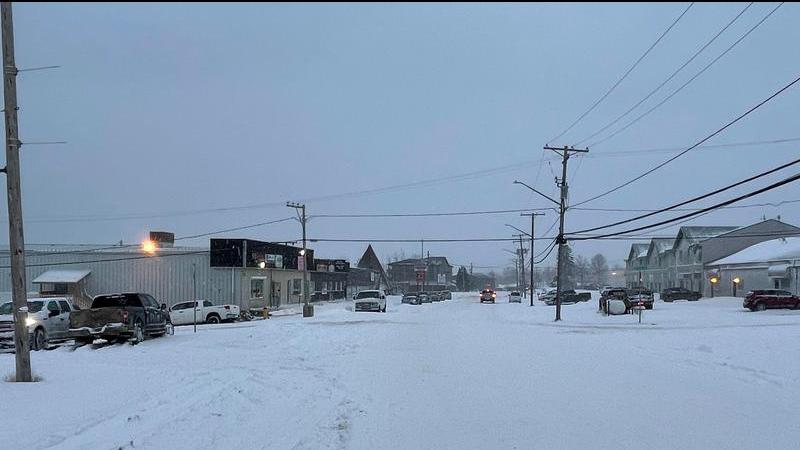 High precipitation in December causing slushy ice conditions on Lac La ...