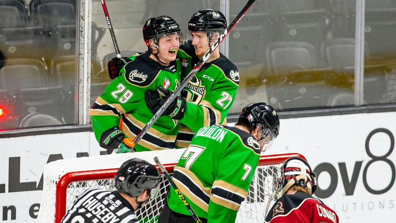 Raiders’ rookie Lodewyk scores first goal in his hometown as P.A. routs ...
