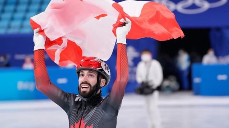 Canadian Steven Dubois wins silver in short-track speedskating ...