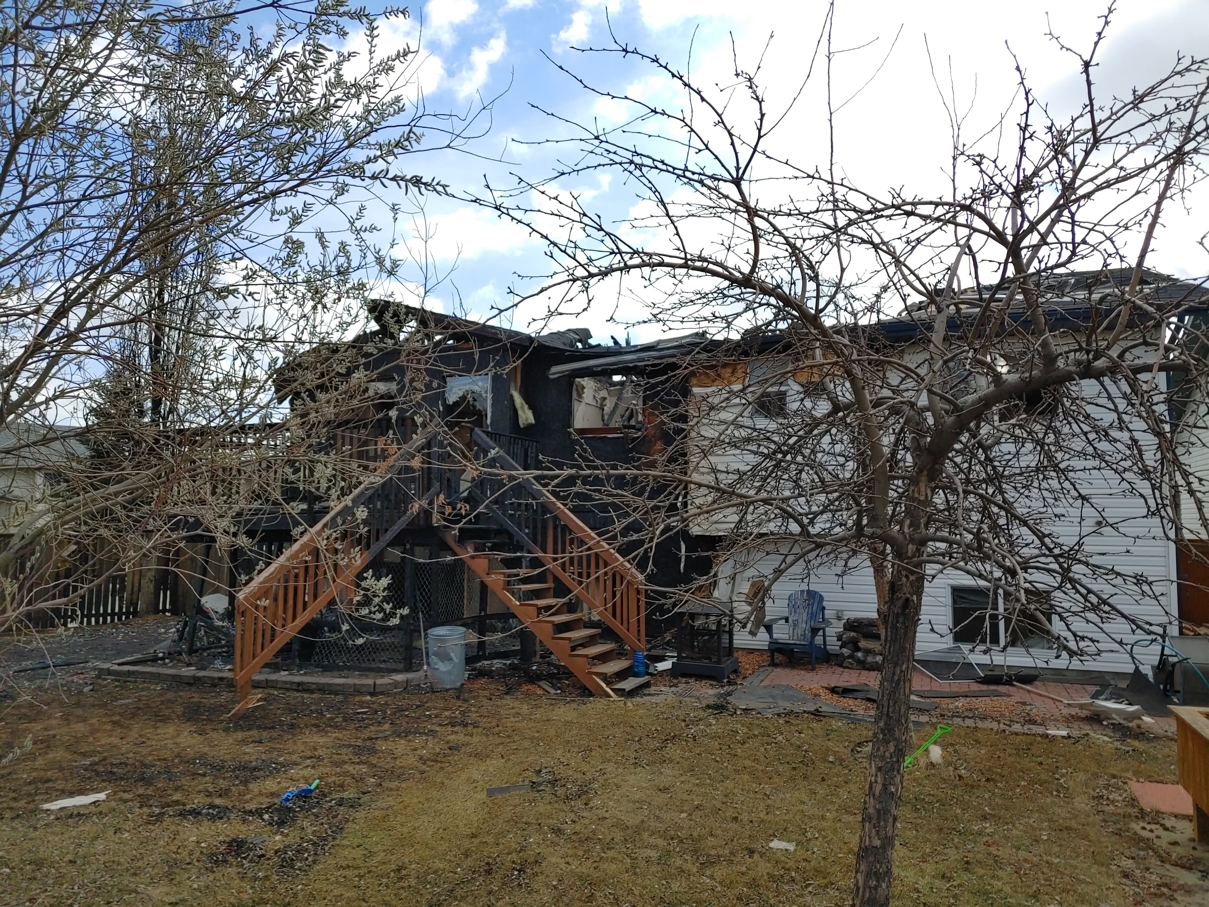 Windy conditions intensify two house fires in Red Deer on Saturday ...