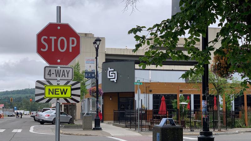 New stop signs installed along 5th Avenue | CKPG Today