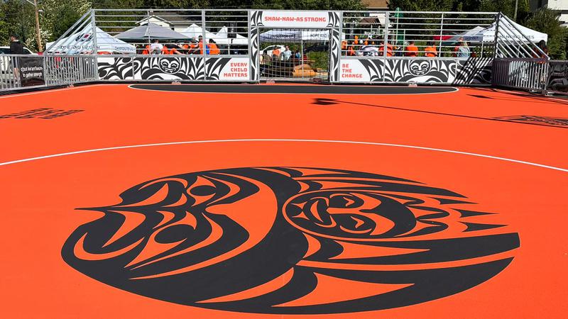 Snaw-Naw-As celebrates new mini soccer pitch | 88.5 The Beach