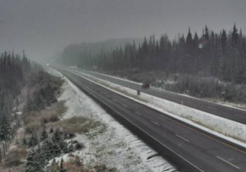 First snowfall hits Okanagan Connector | Vernon Matters