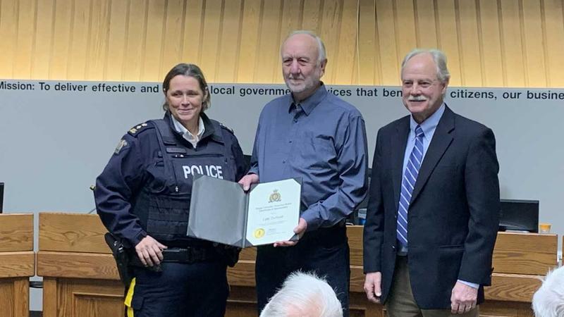 Local RCMP volunteer recognized for 30 years of service | Vernon Matters
