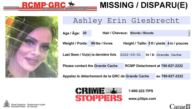 UPDATE: Woman missing in Grande Cache located safe and unharmed ...