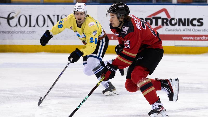 Wheatcroft’s hat-trick helps Cougars officially clinch a playoff spot ...