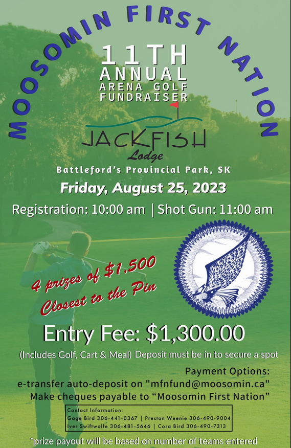 Moosomin First Nation 11th Annual Arena Golf Fundraiser | battlefordsNOW