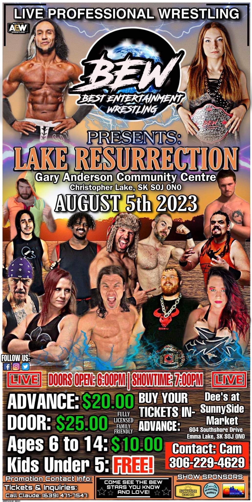 BEW Live Professional Wrestling at Gary Anderson Community Centre | paNOW