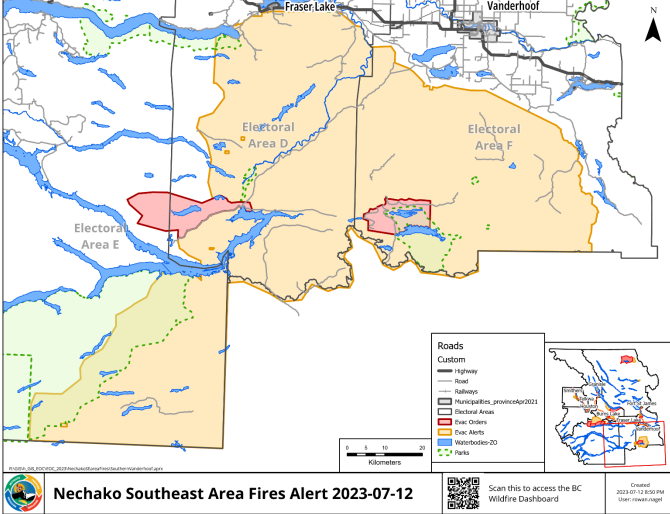 Evacuation orders and alerts grow across the Bulkley Nechako region ...