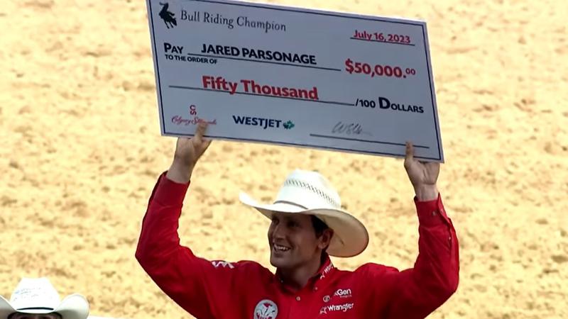 Jared Parsonage is bull riding’s top dog after Calgary Stampede win ...