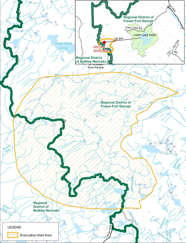 RDFFG RDBN Evacuation Alert south of Noonlang Lake | CKPG Today