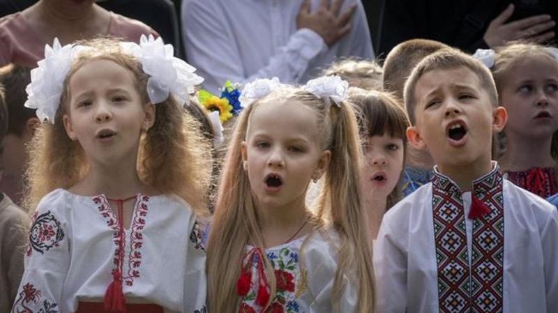 It’s joy mixed with sorrow as Ukrainian children go back to school in the midst of war | CFJC ...