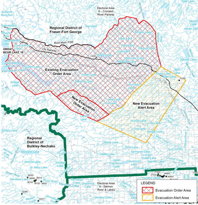 Evacuation order area expanded and evacuation alert area added for ...