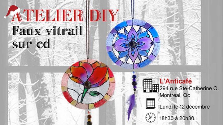 Atelier DIY : Faux vitrail sur CD – Festivals & Marchés – 12 décembre ...