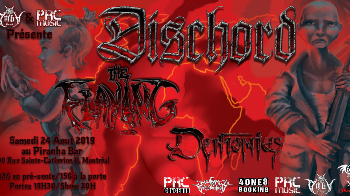 Dischord, The Flaying & Demonius: Dischord, The Flaying, Demonius – 24 ...