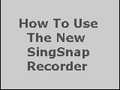 SingSnap - Recording-Support - SingSnap Original