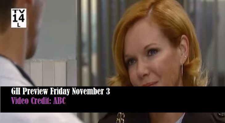 WATCH: General Hospital (GH) Preview Friday November 3 - Soap Opera Spy
