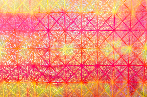Pattern/Abstract Hologram (Yellow/Orange/Pink