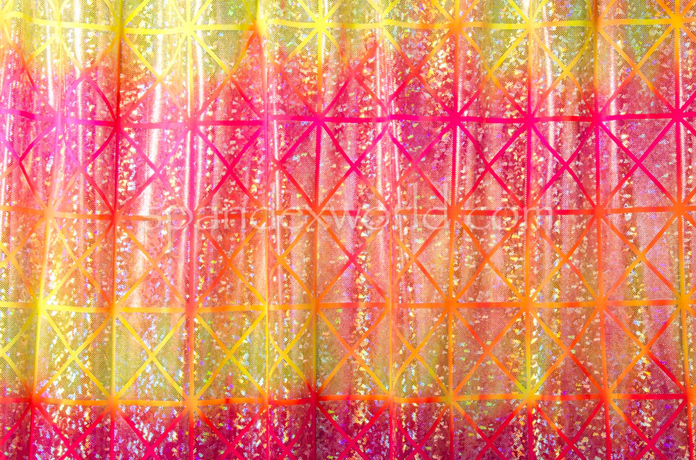Pattern/Abstract Hologram (Yellow/Orange/Pink