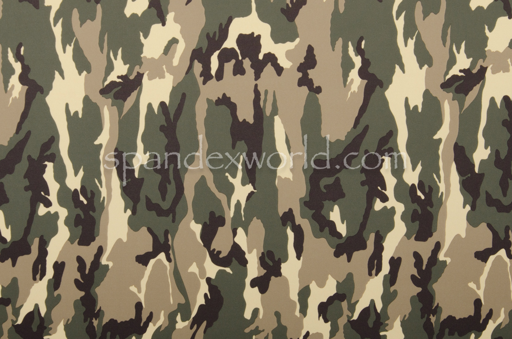 Printed Camouflage (Black/Olive/Beige)