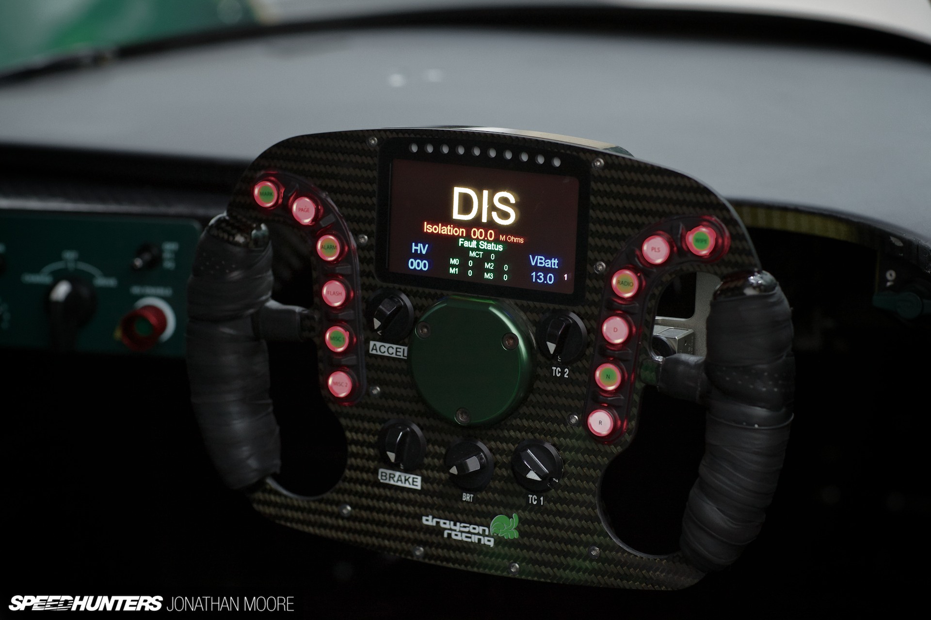 Lord Paul Drayson and the Lola B12/69EV at Drayson Racing Technologies ...