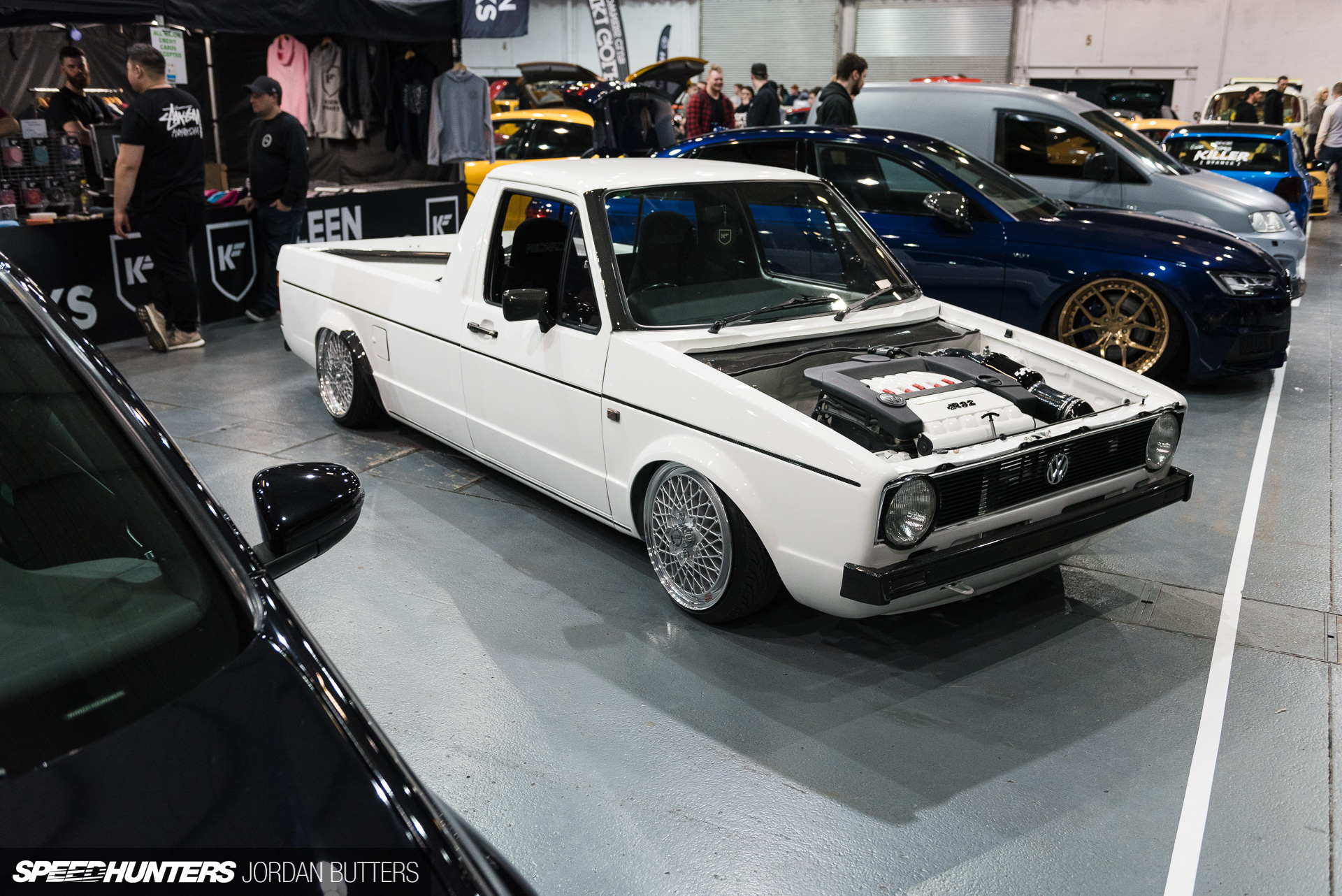 A VW Caddy at Ultimate Dubs 2018