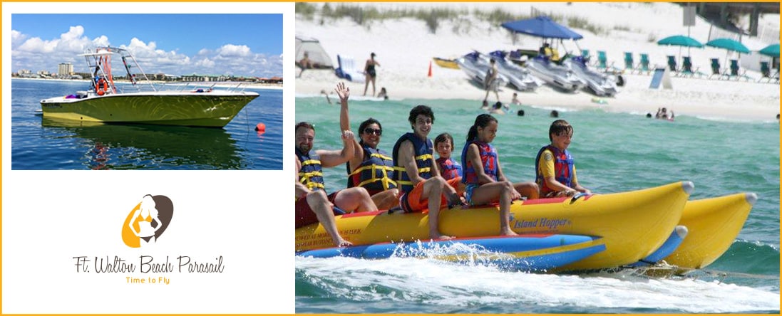 Walton Beach Parasail Destin Offers Banana Boat Rides in Miramar Beach, FL