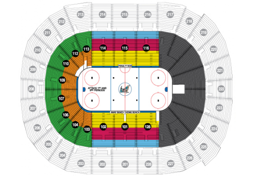 San Jose Sharks Seating Chart