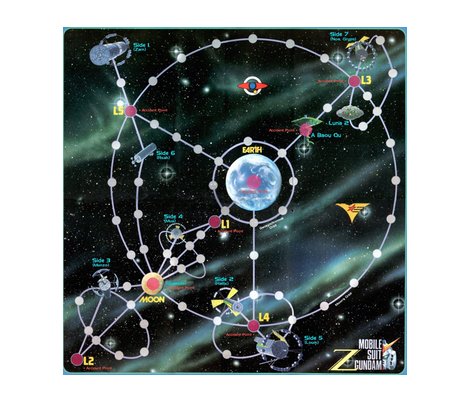 Gundam Map for Game fabric - flane - Spoonflower