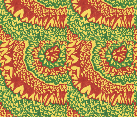 rasta_heart_pattern fabric - raddy60 - Spoonflower