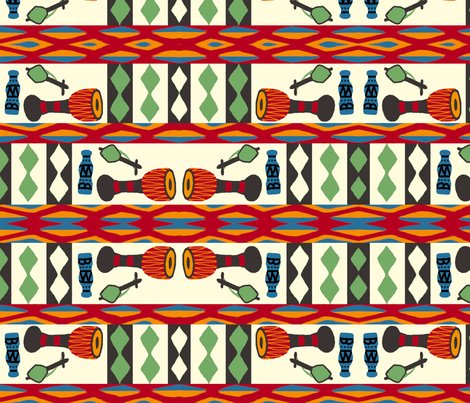 African Rhythms fabric - weedesigns - Spoonflower