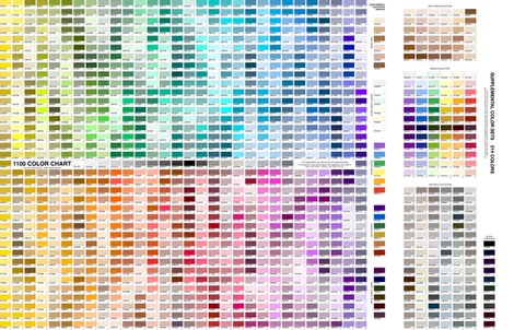 Practical 1100 Color Chart with supplemental color sets ©2012 by Jane ...