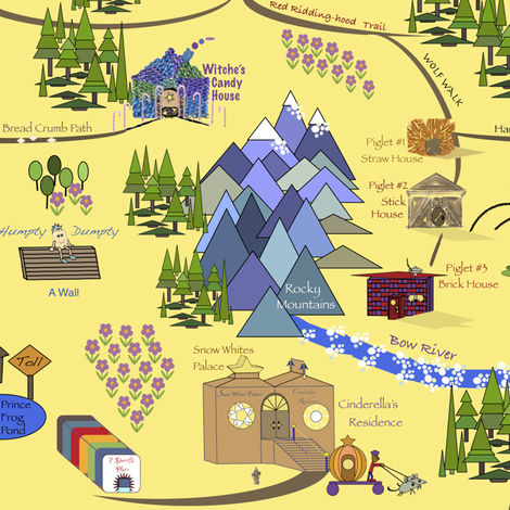 Fairy Tale Map - 11 designs by petals_fair_by_peggy_brown