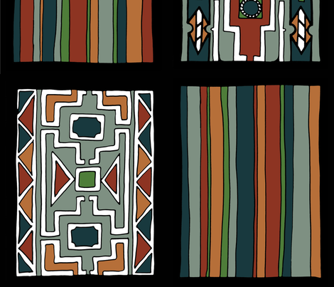 Ndebele fabric - apret - Spoonflower