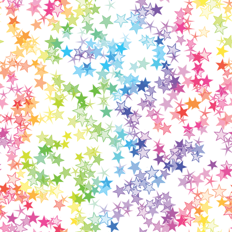 Rainbow Stars fabric - animotaxis - Spoonflower