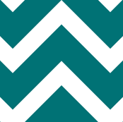 large teal chevron | Spoonflower