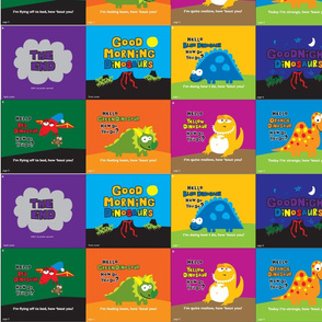 Good Morning Dinosaurs: Soft Book - Spoonflower
