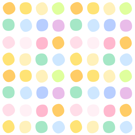 Rainbow Pastel - Dots - Â© PinkSodaPop 4ComputerHeaven.com giftwrap ...