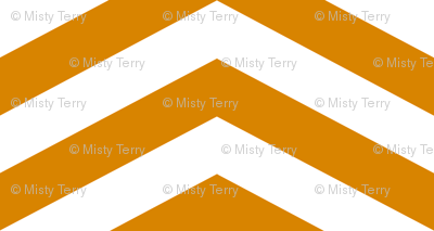 Orange and White Chevron fabric - mgterry - Spoonflower