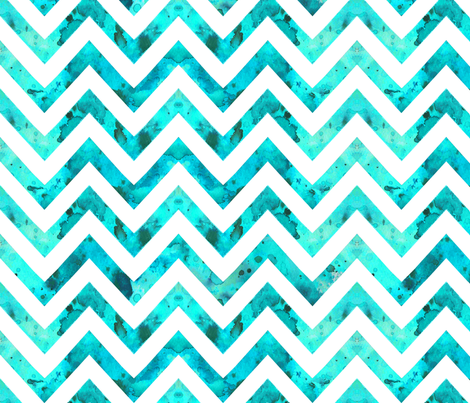 Aqua Chevron Pattern