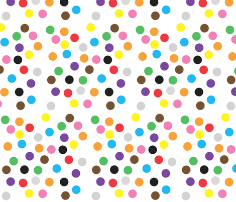 Coloured dots fabric - greennote - Spoonflower